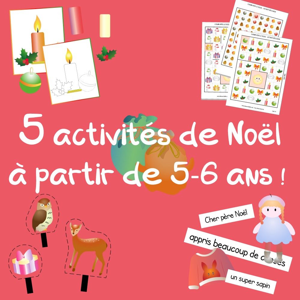 5 Activités FLE - Compétences Cognitives (Noël) - Démarche FLE