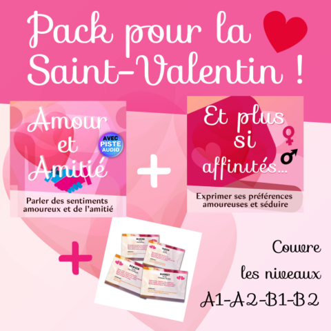 Pack - St-Valentin (A1-A2-B1-B2) - Démarche FLE