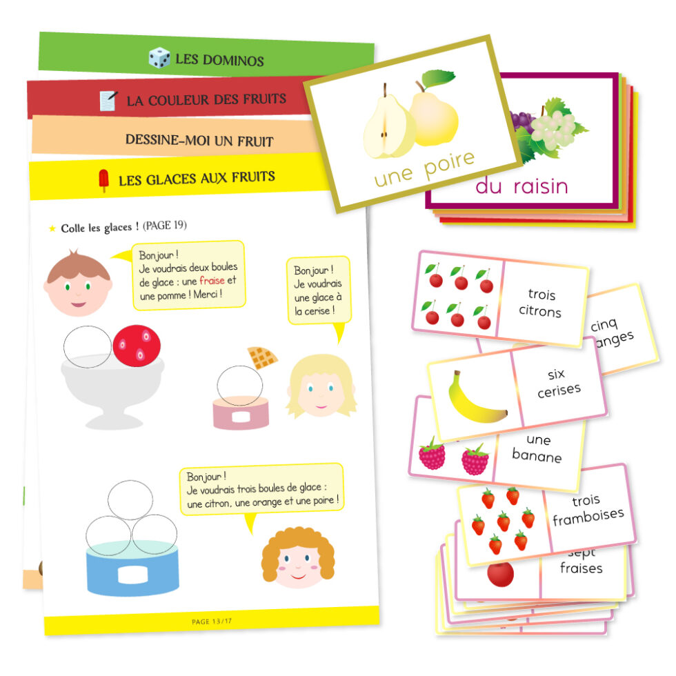 Enfants - Mon livre des fruits - Démarche FLE